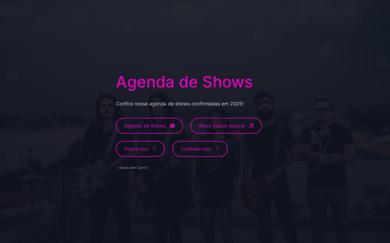 AGENDA DE SHOWS DUSK